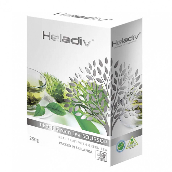Чай Heladiv PEKOE Green Tea Soursop (зеленый с саусепом) листовой, 250г ...