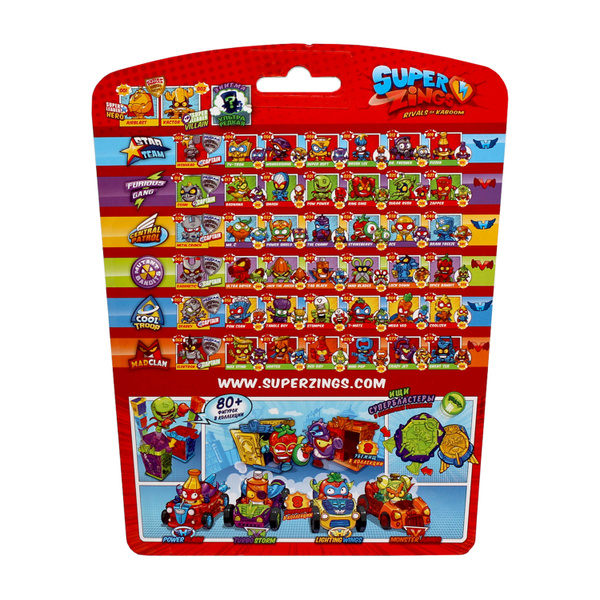 SuperZings. Игровой набор. Блистер 4 фигурки и 2 убежища - купить с ...