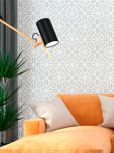 Трафарет плитка орнамент 5 паттерн 30х30см многоразовый из пластика ...