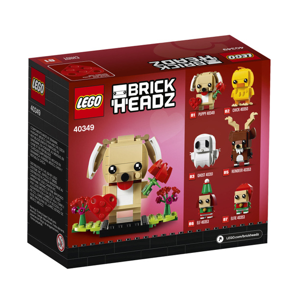 Конструктор LEGO LEGO BrickHeadz Valentine's Puppy 40349 купить на OZON ...