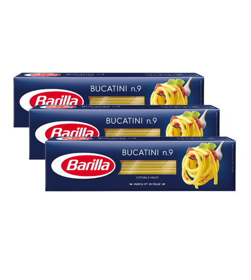 Barilla Макаронные изделия Bucatini No.9 Букатини, 500г х 3 упаковки ...