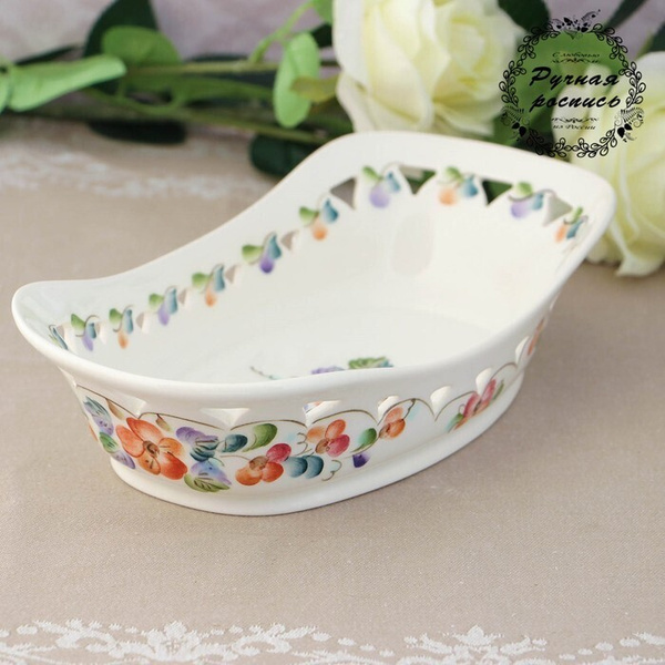 Блюдо, Фаянс купить по низкой цене с доставкой в интернет-магазине OZON ...