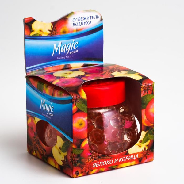 Освежитель воздуха Magic Boom, гелевый "Яблоко с корицей" 100 г ...