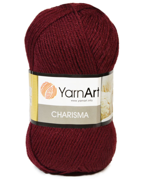 Пряжа YarnArt Charisma: 577 (Бордовый) / Ярнарт Харизма / 5 шт / 200 м / 100 г / шерсть 80% ...