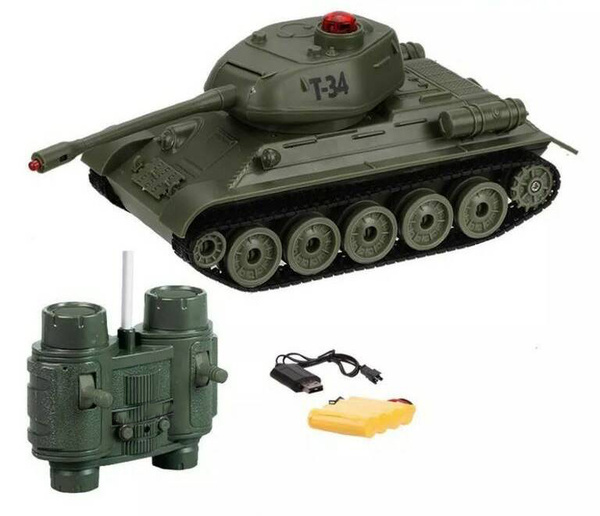 Радиоуправляемая модель танка Танк Т-34 (СССР) в масштабе 1:32 свет ...