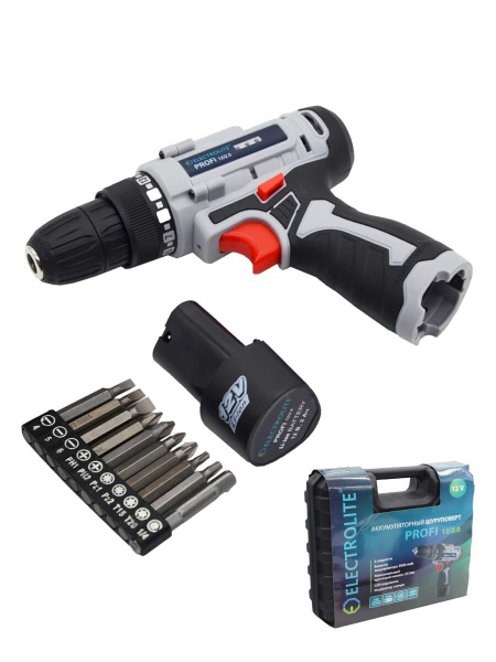 Шуруповерт ELECTROLITE PROFI 12/2.0_А17 - купить по низкой цене в интернет-магазине OZON (441156812)