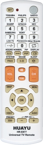Пульт ДУ HUAYU HR-E877 ORANGE - купить по выгодной цене в интернет-магазине OZON (308577809)