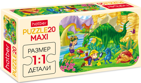 Пазлы Hatber "Пикник с Дино" 20 элементов, формат А5 - купить с доставкой по выгодным ценам в ...