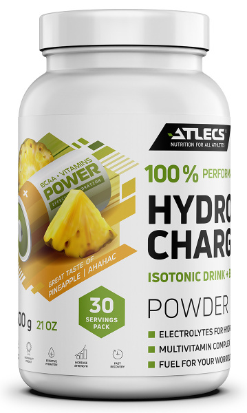 Изотонические напитки Atlecs Hydro Charge 600 g ананас - купить с ...