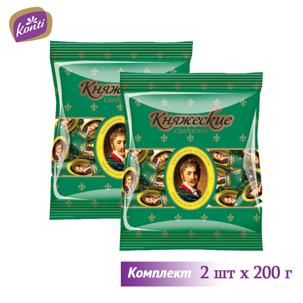 Конфеты "Княжеские", комплект 2 шт по 200г - купить с доставкой по ...