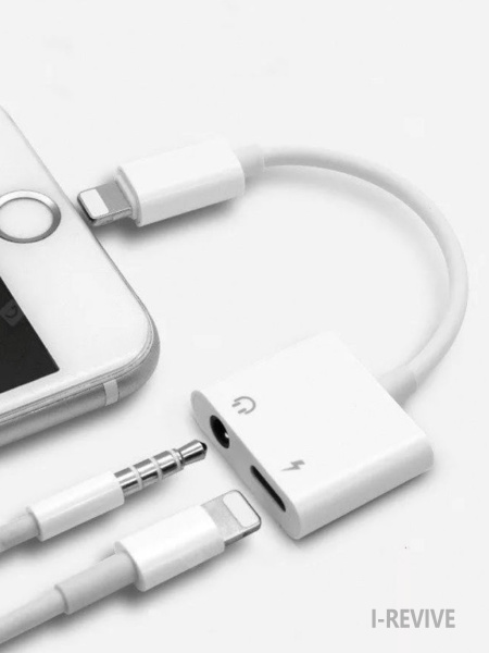 Переходник на наушники iPhone jack 3.5 mm, Адаптер с айфона на наушники ...