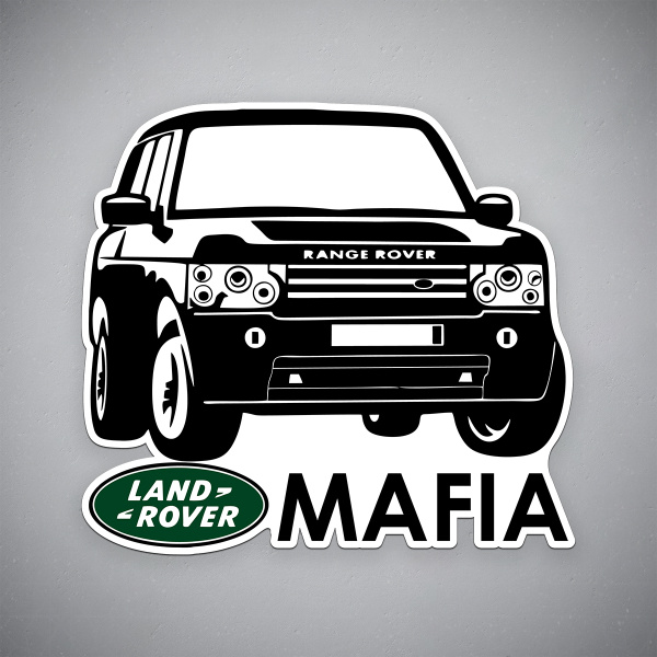 Виниловые наклейки на авто "Land Rover mafia" размер 20x19 см купить c ...