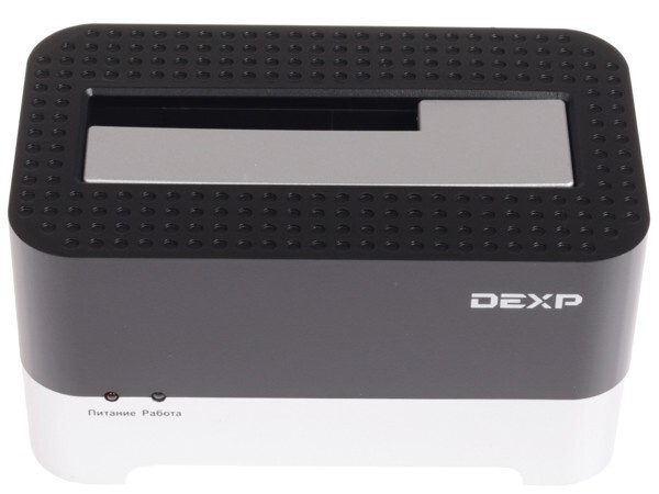 Док-станция для HDD накопителей DEXP HA131 черно-серебристый,пластик, USB 3.0/2.0/1.1,SATA,1х2.5 ...