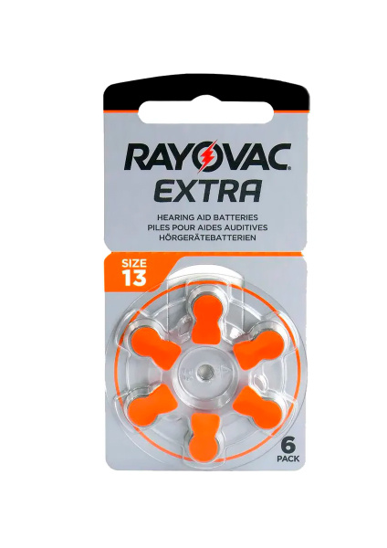 Батарейки в слуховой аппарат RAYOVAC EXTRA ZA 13 / PR48 (воздушно ...