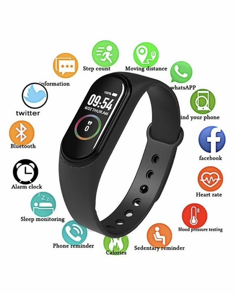 Fit Pro Фитнес-браслет Умный браслет M6 / M6, черный купить на OZON по ...