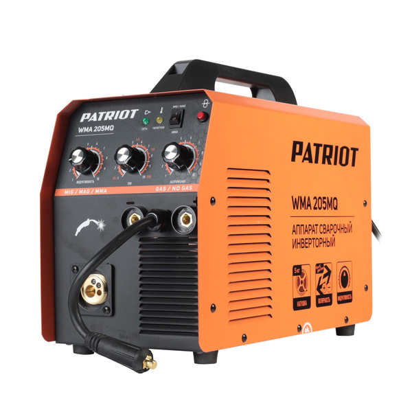 Полуавтомат сварочный инверторный PATRIOT WMA 205MQ MIG/MAG/MMA ...