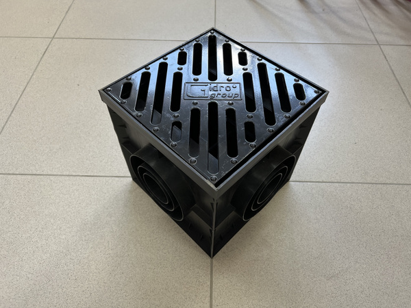 Дождеприемник пластиковый в комплекте с Алюминиевой решеткой - купить с ...