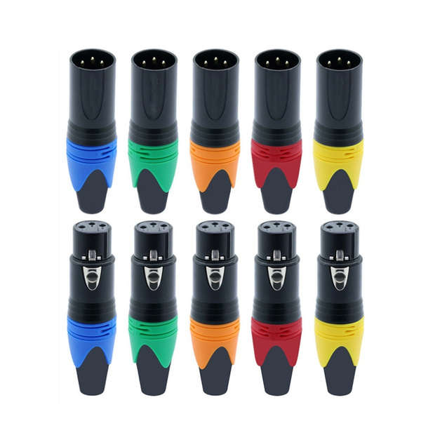 10 шт 3 контактный Xlr гнездовой разъем 10 шт штекерный разъем купить с доставкой по