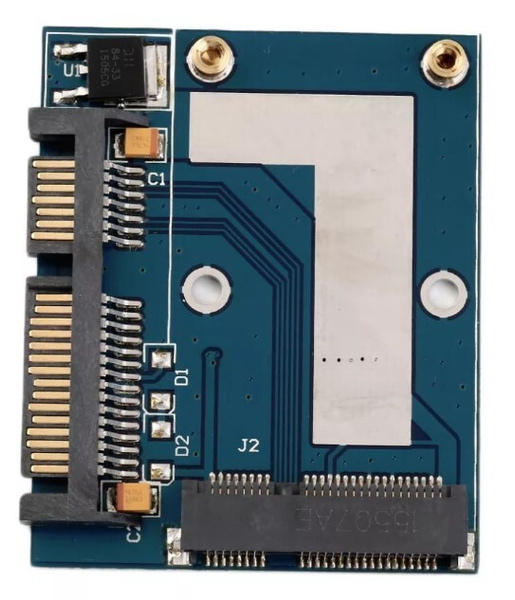 Переходник SSD mSATA на SATA компактный half size - купить с доставкой ...