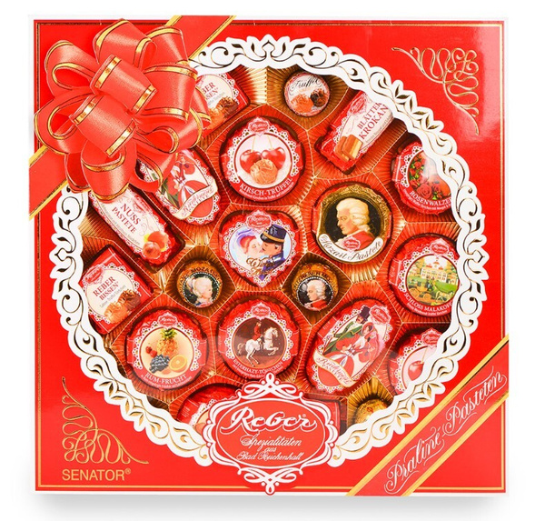 Шоколадные конфеты Reber Моцарт ассорти 800 г - купить с доставкой по ...