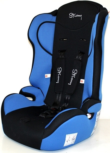 Автокресло 513 без вкладыша "Мони" (Синий) Stiony 1-2-3 от 9 до 36 кг ...