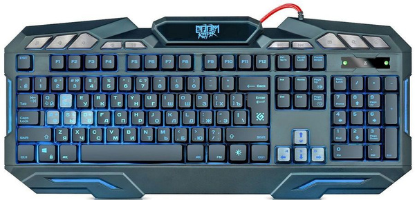 Мембранная клавиатура Defender Doom Keeper GK-100DL USB черный купить ...