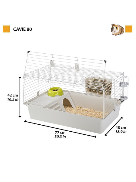 Клетка CAVIE 80 NEW для кроликов и морских свинок - купить с доставкой ...
