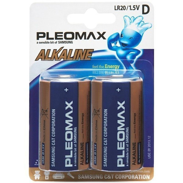 Pleomax Батарейка D, L (щелочной) тип, 1,5 В, 2 шт купить на OZON по ...
