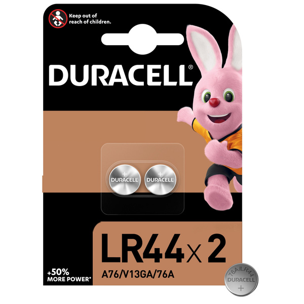 Батарейка LR44 щелочная алкалиновая Duracell NEW LR44-2BL для ...