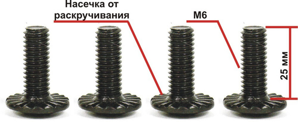 Винт M6 x , головка: Круглая, - купить по выгодной цене в интернет-магазине OZON (661657224)