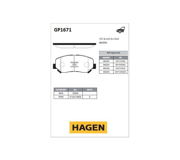Колодки тормозные Sangsin Brake GP1671 - купить по низким ценам в ...