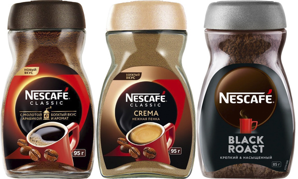 Кофе растворимый NESCAFÉ Гранулированный 300г. 3шт. - купить с ...
