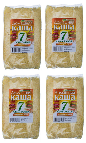 Каша 7 злаков (не требует варки) домашняя Экопродукт 150 гр (Набор из 4 ...