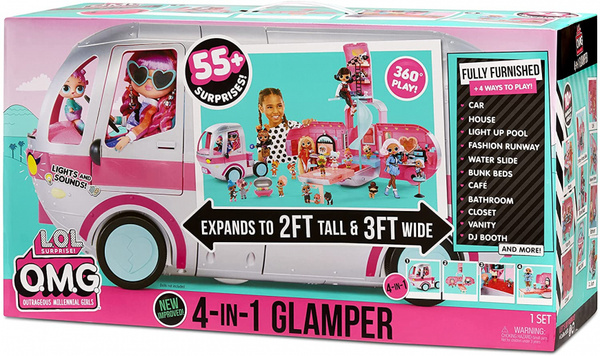 LOL Surprise OMG Glamper Fashion Camper - ЛОЛ Серебристый Автобус ...