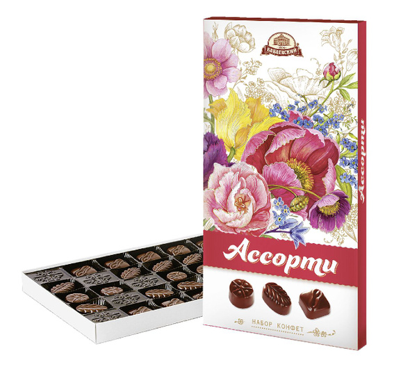 Конфеты Бабаевский Ассорти из темного шоколада, 300 г - купить с ...