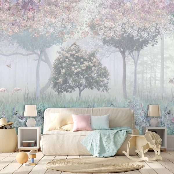 Детские фотообои на стену бесшовные. Master Fresok. "Волшебный лес и ...