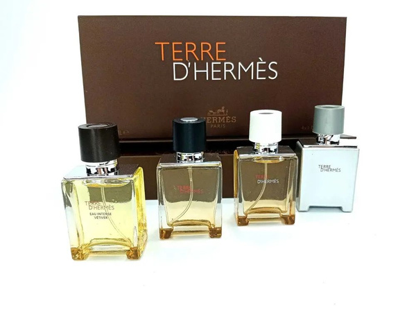 Подарочный парфюмерный набор HERMES TERRE D HERMES For Men 4x30 ml ...