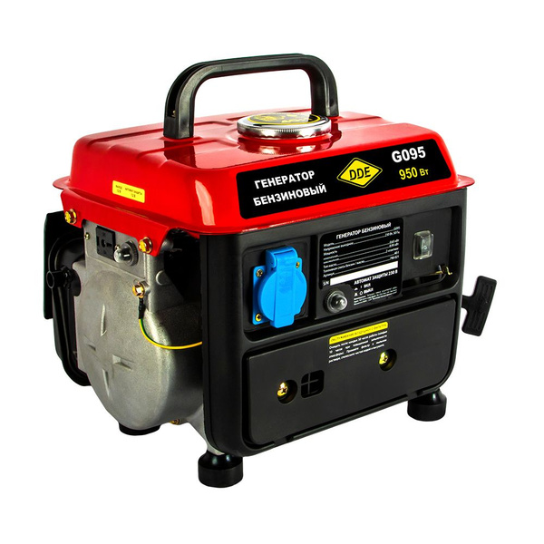 Генератор бензиновый DDE G095 (650/950 Вт, бак 4,2 л, дв-ль 2 такта, 2 л.с., 1 ф. + 12 В) купить ...