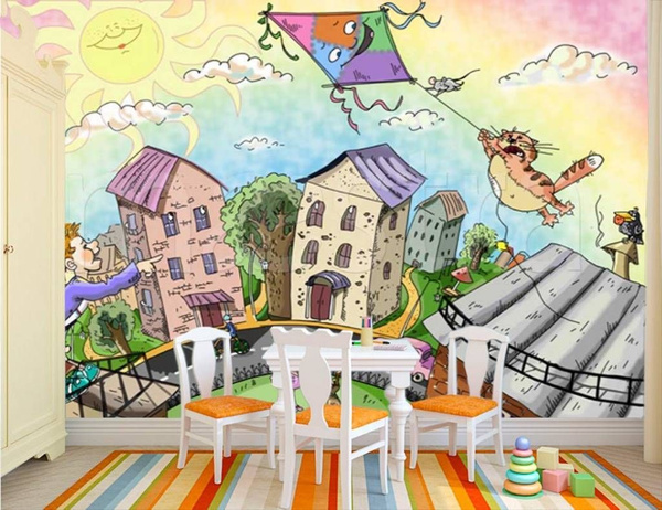 Фотообои бесшовные Сказочный город В260 см х Ш401 см Master Fresok артикул 12-063 флизелиновые ...