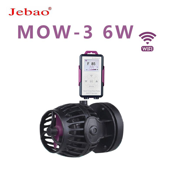волновой насос для аквариума jebao MOW-3 мощностью 6 Вт 3000 л / ч, управление через приложение ...