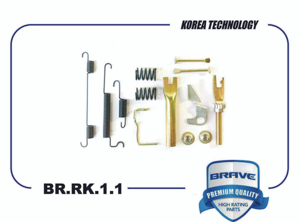 Ремкомплект задних тормозных колодок 94580432 BR.RK.1.1 Matiz правый BR ...