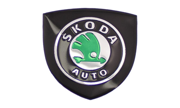 Эмблема универсальная Skoda герб - купить по выгодным ценам в интернет ...