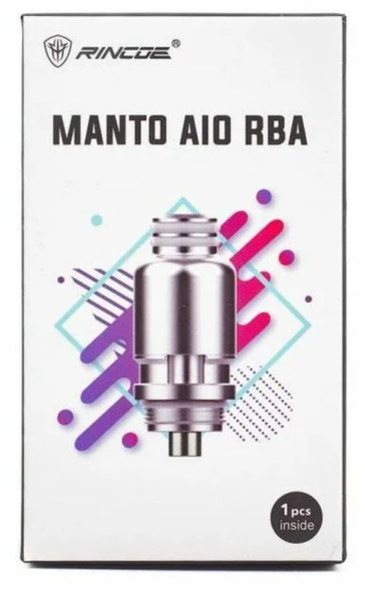 Обслуживаемая RBA база Rincoe Manto Aio 80W pod kit 1шт. (без жидкости ...
