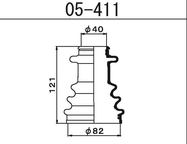 Пыльник шруса Maruichi 05-411 - MARUICHI RUBBER арт. 05-411 - купить по ...