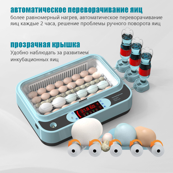 36 инкубатор для яиц автоматический 220/12v блицс автоматическим ЖК ...