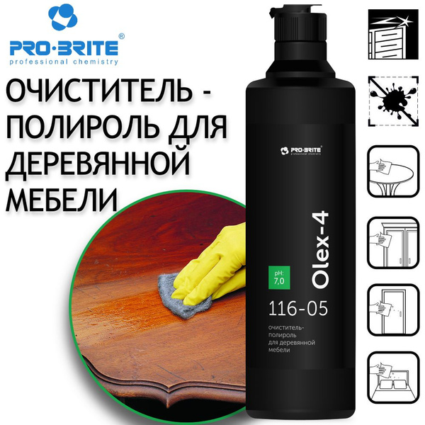 Средство очиститель - полироль для деревянной мебели Pro-Brite Olex 4 ...