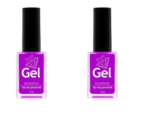JEANMISHEL Лак-гель GEL №328 неоновая фуксия, 12 мл, 2 шт - купить с ...