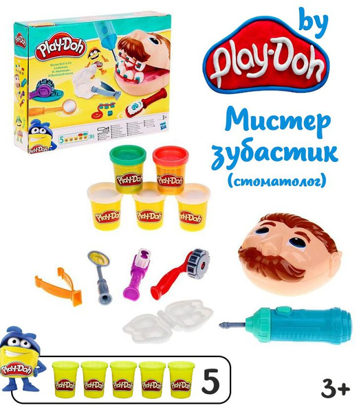 Детский игровой набор для лепки Play Doh Мистер Зубастик / Плей До ...