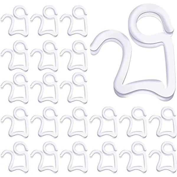 ZeShi, Набор из 100 крючков для желобов, держателей для гирлянд, зажимов для рождественских ...