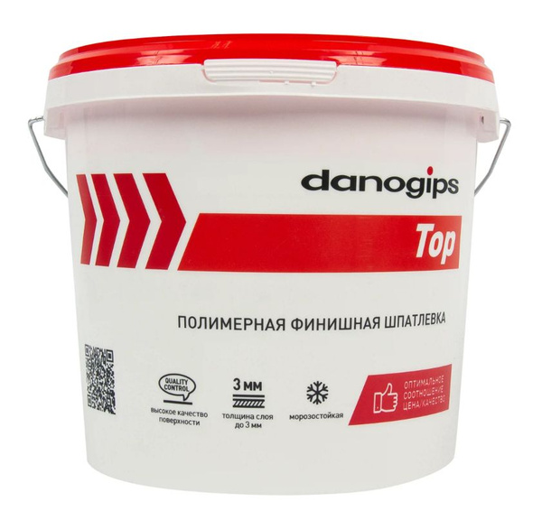 Шпаклевка готовая финишная Danogips Dano Top 5 кг купить по низкой цене с доставкой в интернет ...